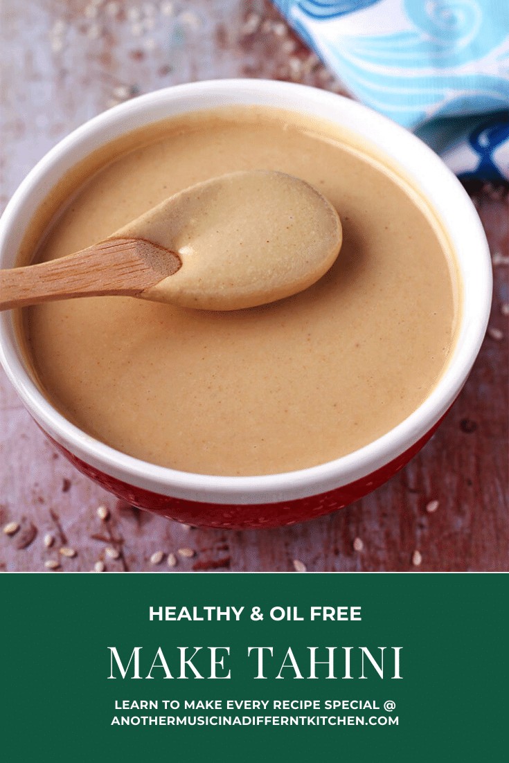 Healthy Homemade Tahini (Oil-free Recipe) - Vegan with Gusto