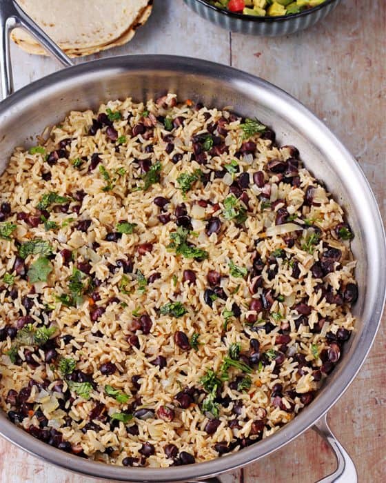 One-Pot Rice and Beans - Vegan with Gusto