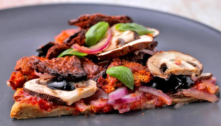 Easy Vegan Quinoa Pizza Crust (gluten-free, no soak recipe)