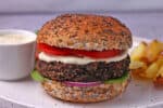 Vegan Mushroom Kale Burger - Vegan with Gusto