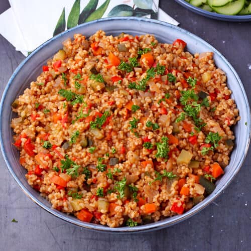how to make bulgur wheat pilaf